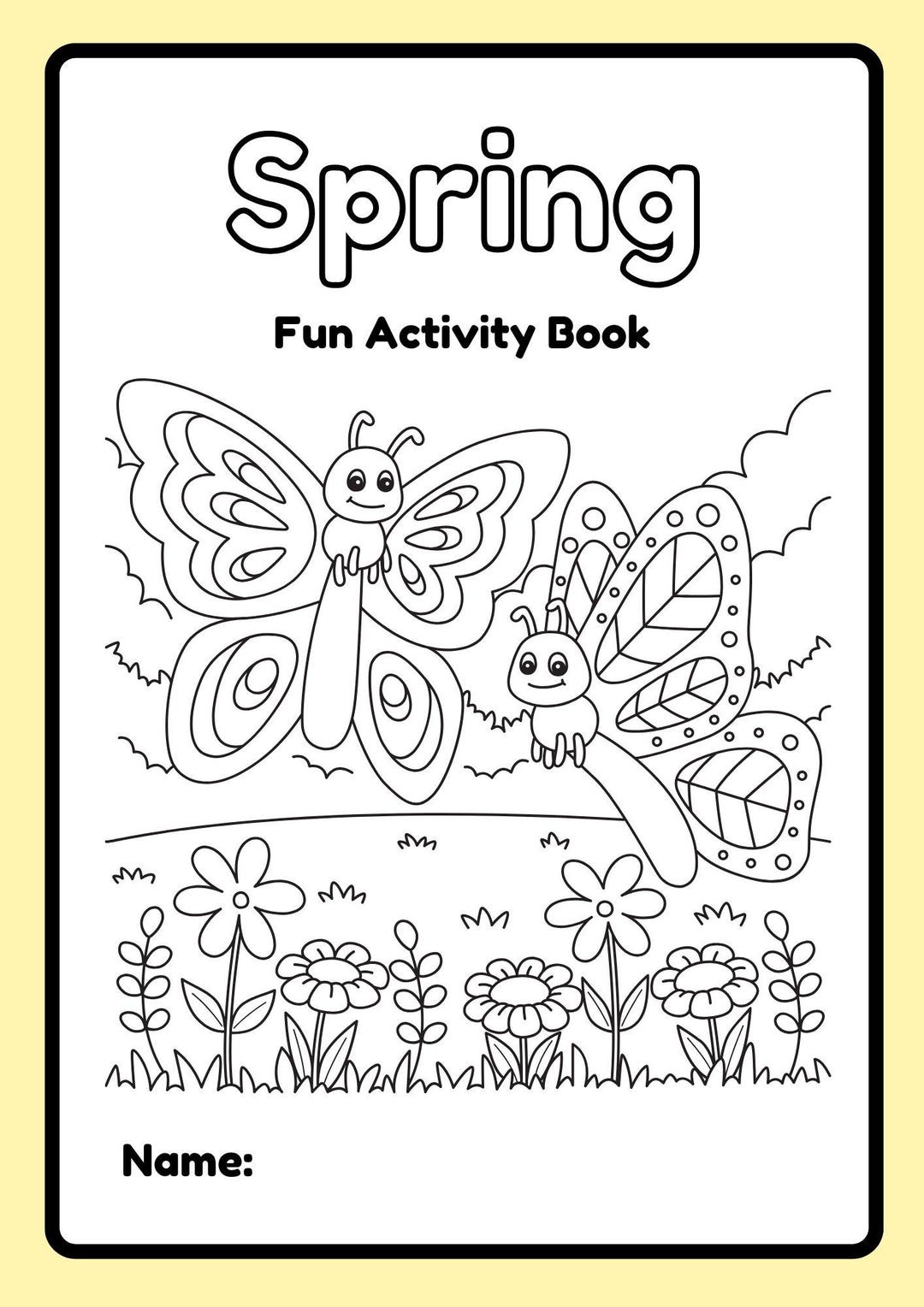 Spring Activity Book for Kids – 15 Printable Pages – Fun Worksheets PDF ...