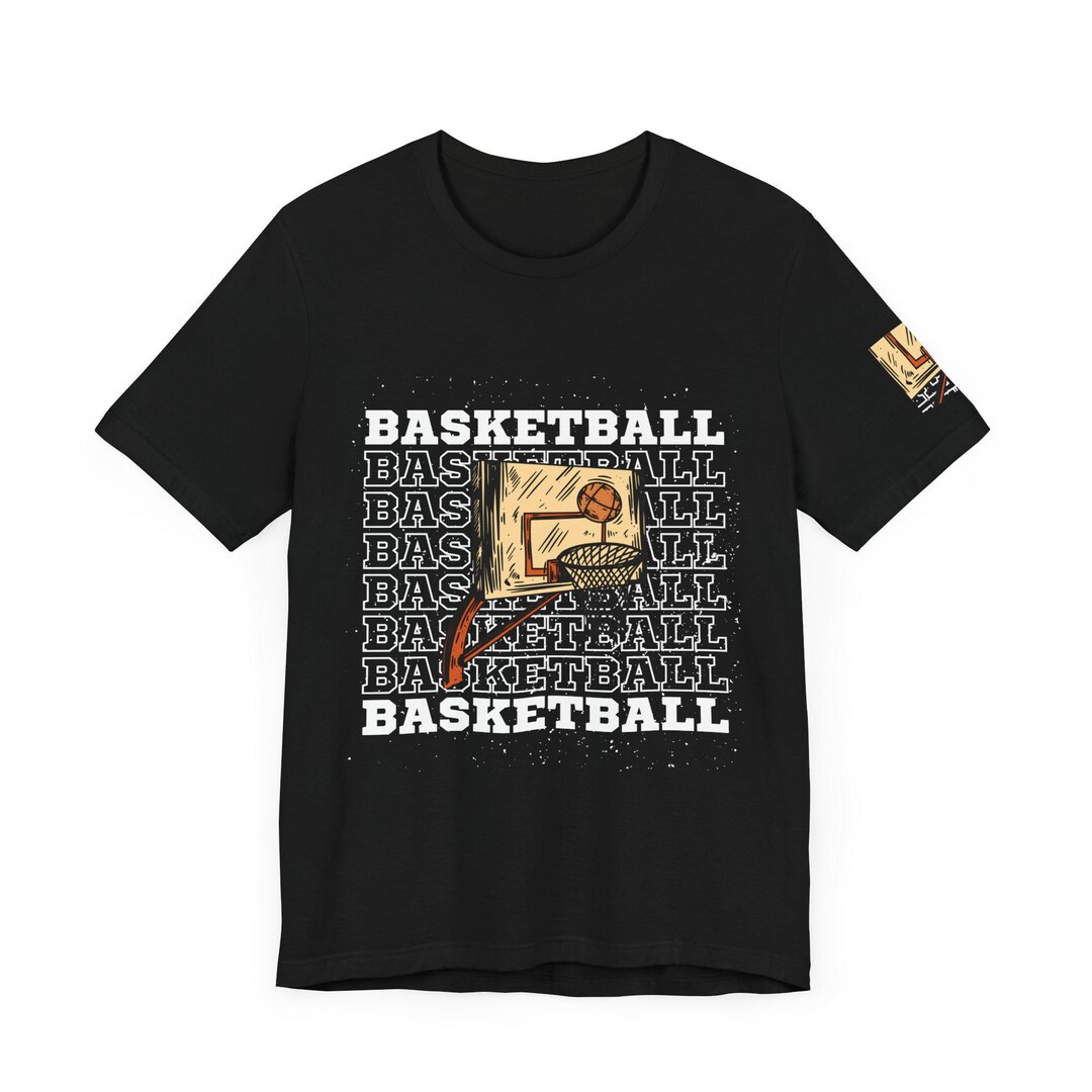 Retro Basketball Hoop T-shirt | Streetwear Sports Tee - Etsy