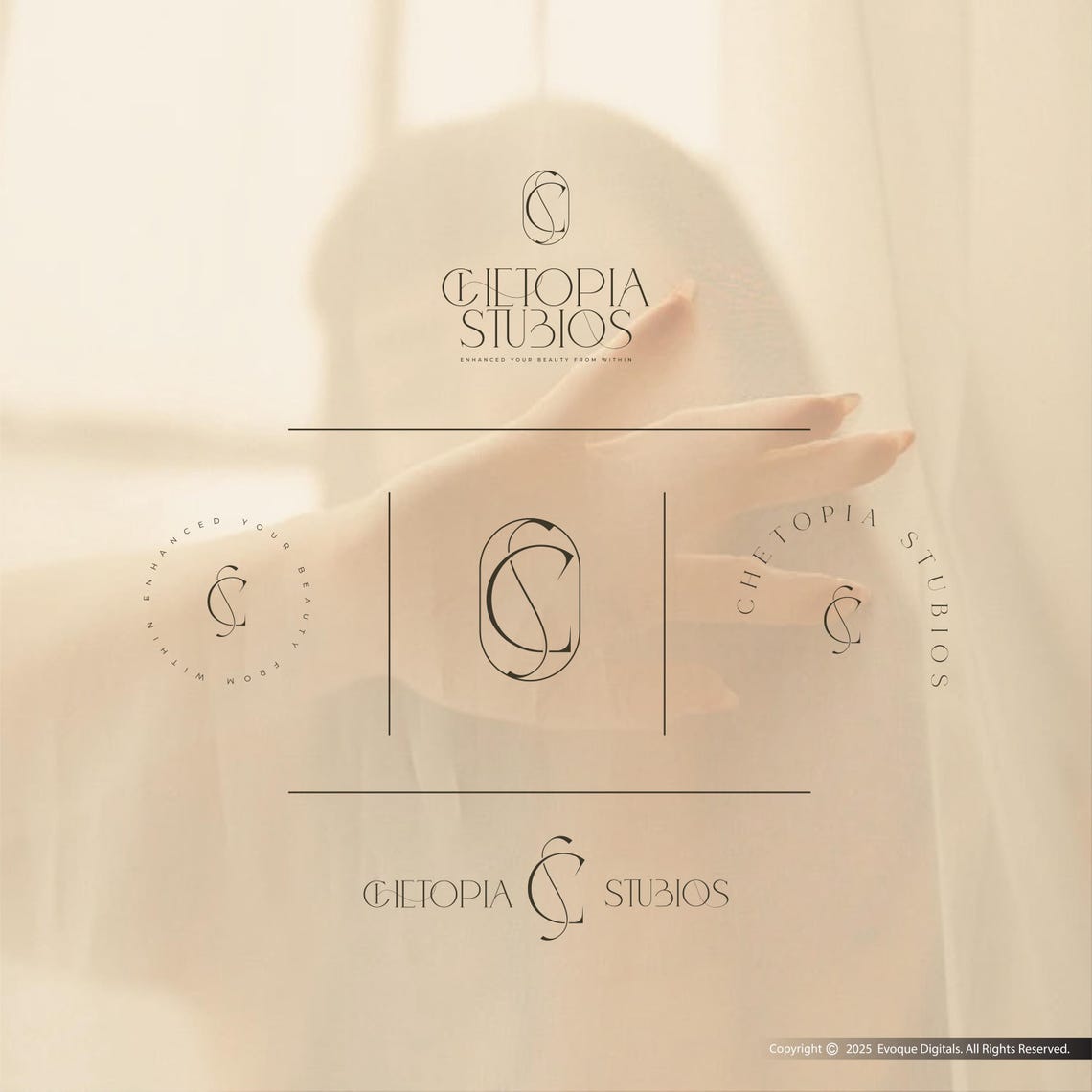 Custom Text Logo Design | Luxury Minimalist Wordmark Logo | Elegant ...