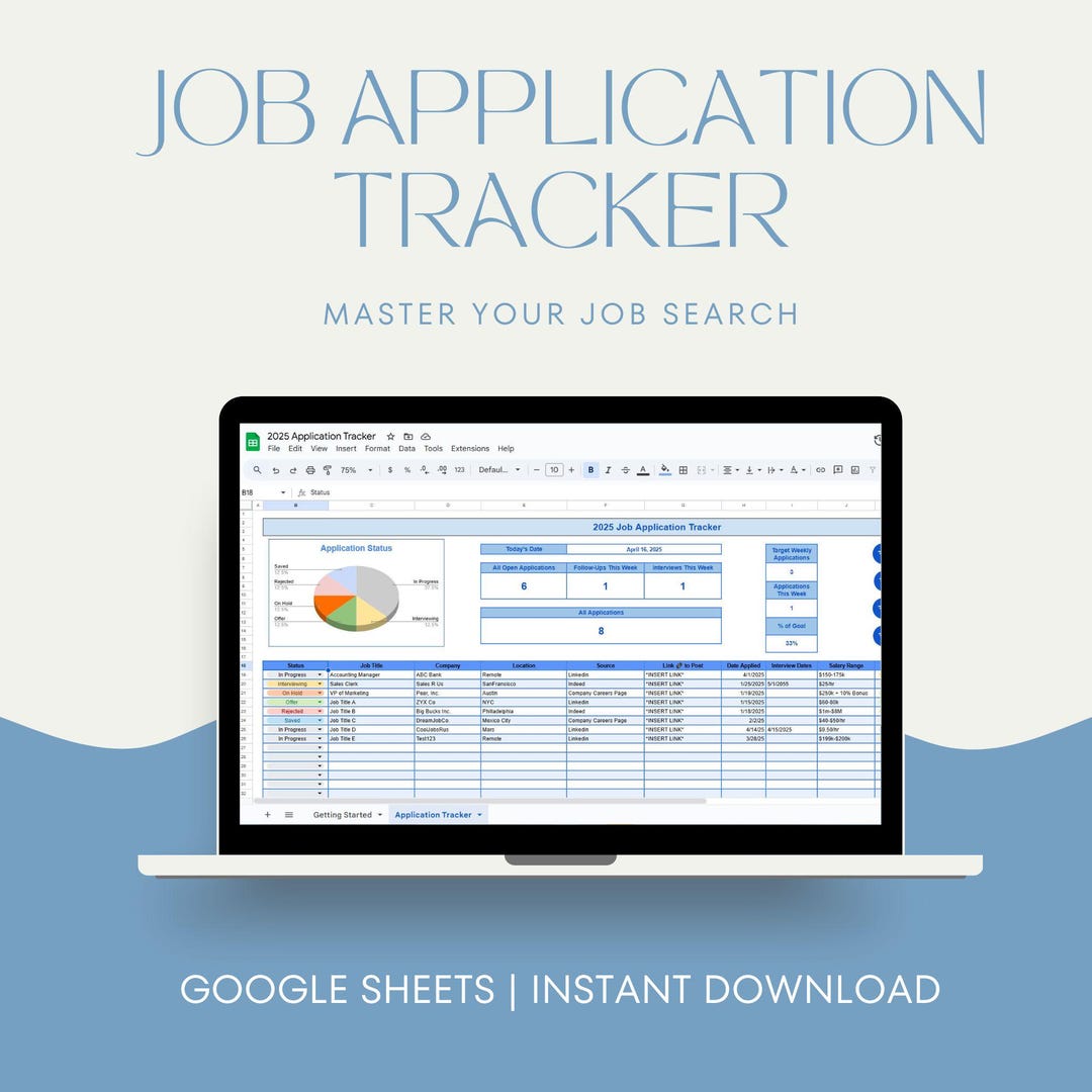 Job Application Tracker | Job Application Tracker Template | Google ...
