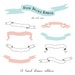 CLIP ART Hand Drawn Ribbons for Commercial and Personal Use - Etsy
