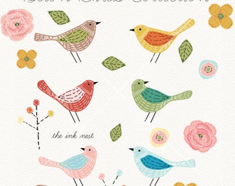 CLIP ART Spring Birds for Commercial and Personal Use - Etsy