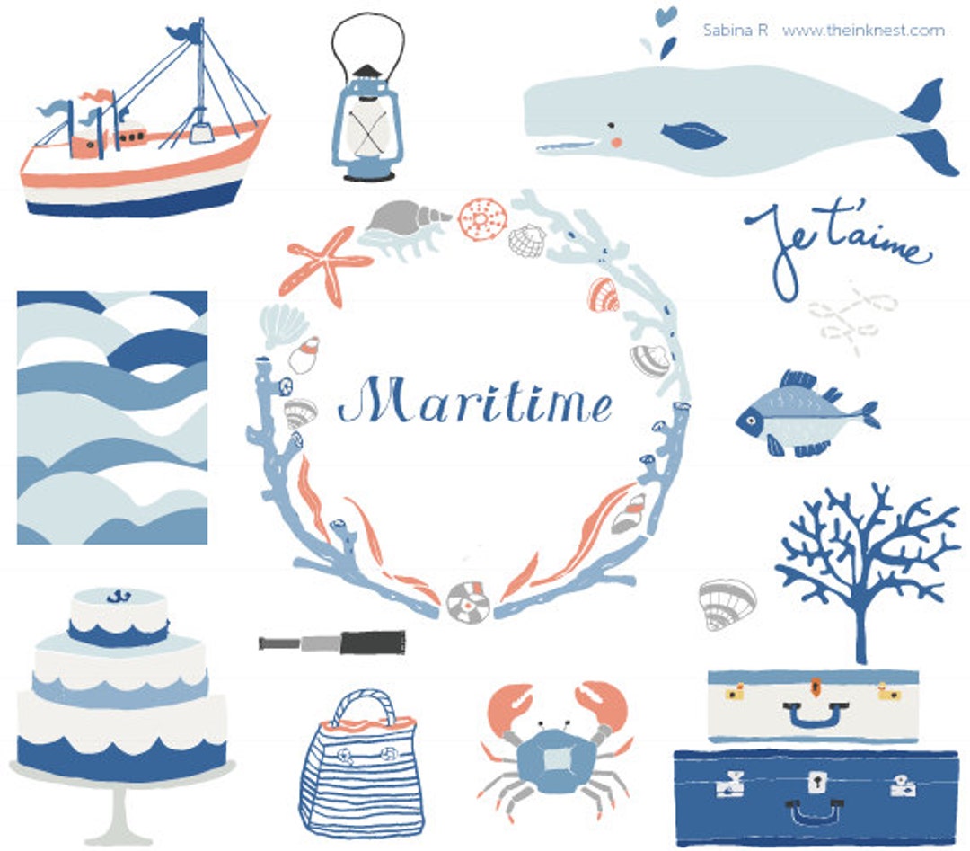 CLIP ART Maritime for Commercial and Personal Use - Etsy