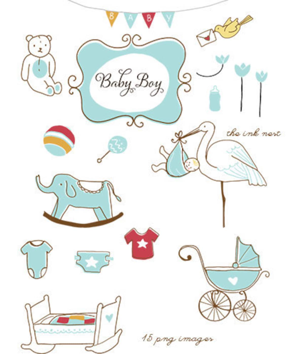 CLIP ART Baby Boy for Commercial and Personal Use - Etsy