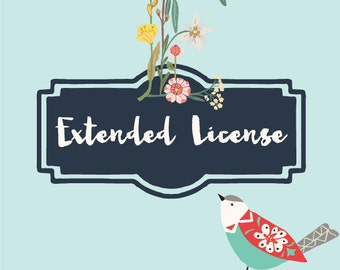 Limited Extended License for Clipart and Digital Paper Packs - Etsy