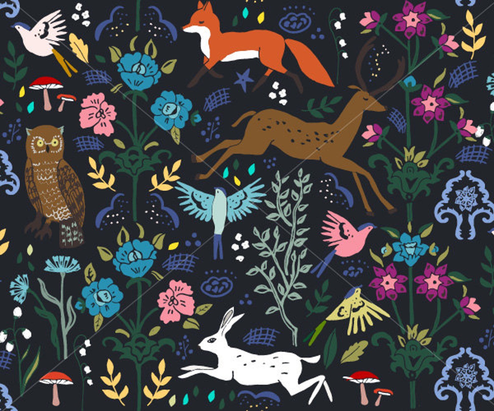 CLIP ART Mystic Forest Patterns for Commercial and Personal Use - Etsy