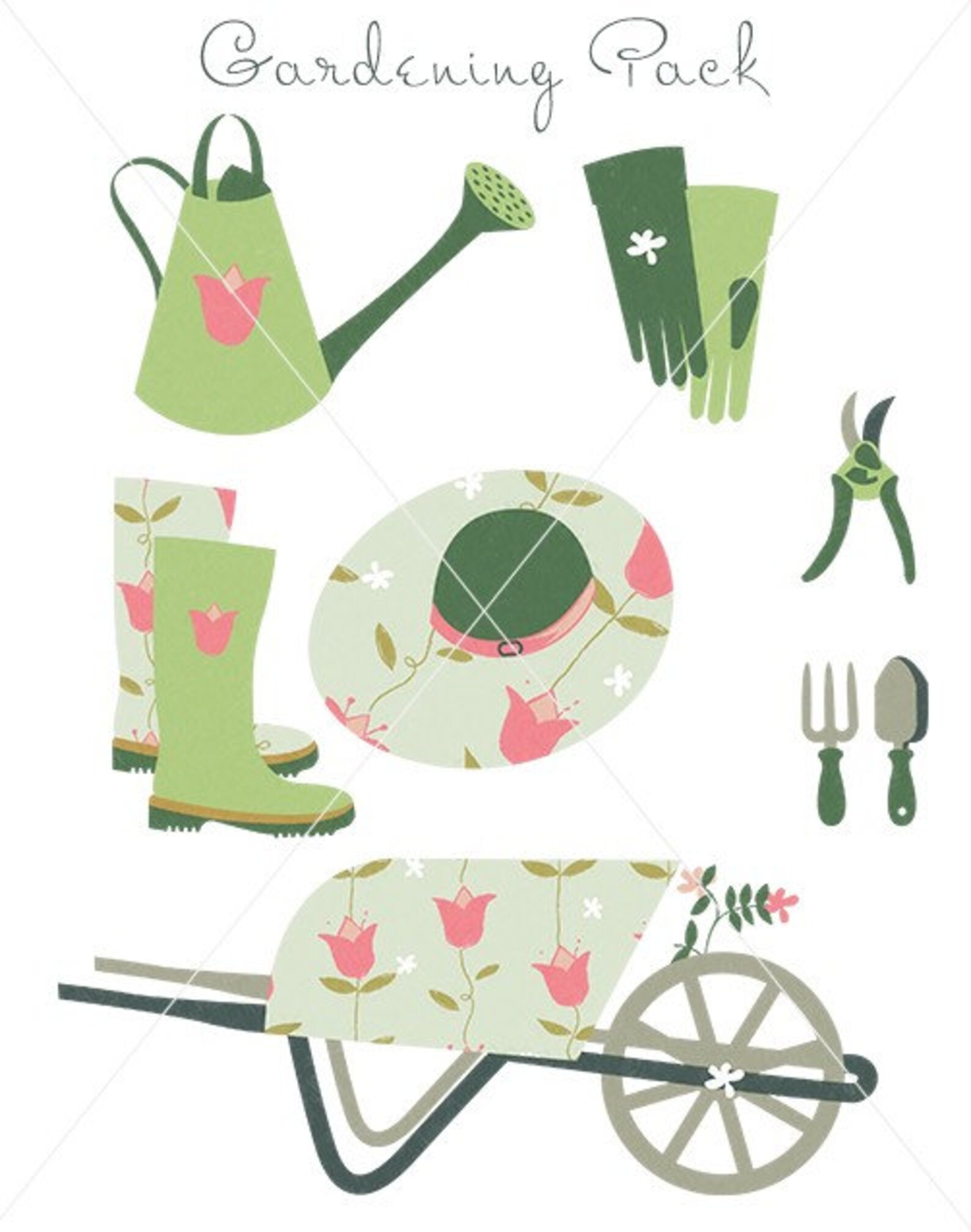 CLIP ART - Gardening Pack - for Commercial and Personal Use - Etsy