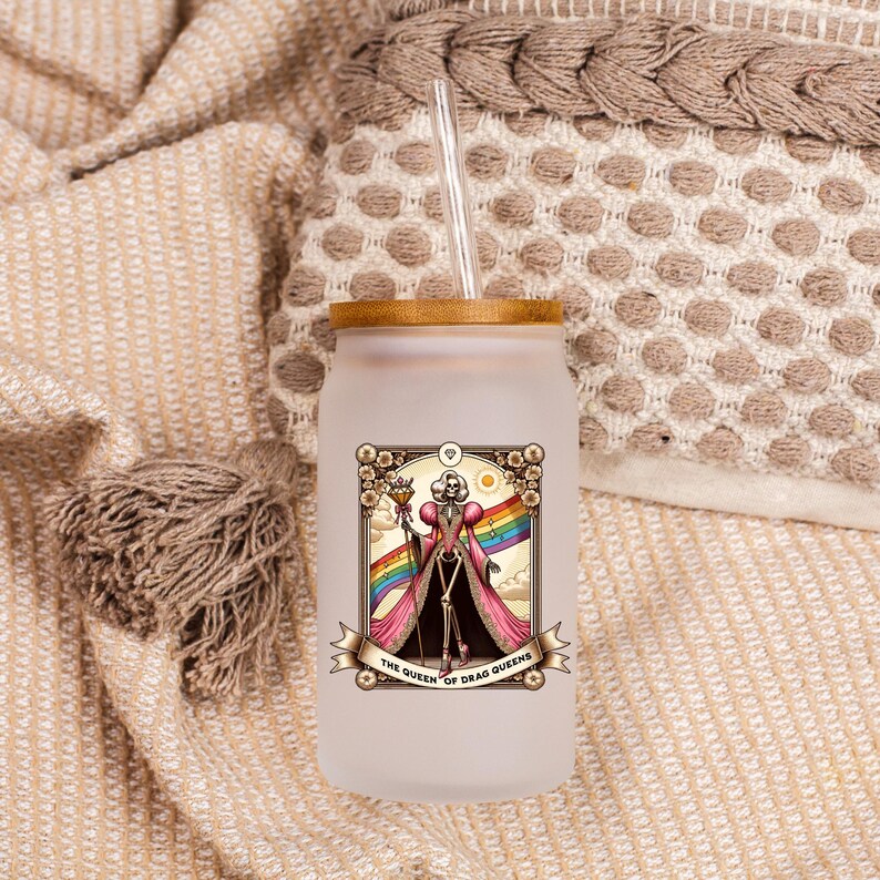 Funny Tarot Card PNG- Drag Queen Skeleton Tarot Card T-shirt Design ...