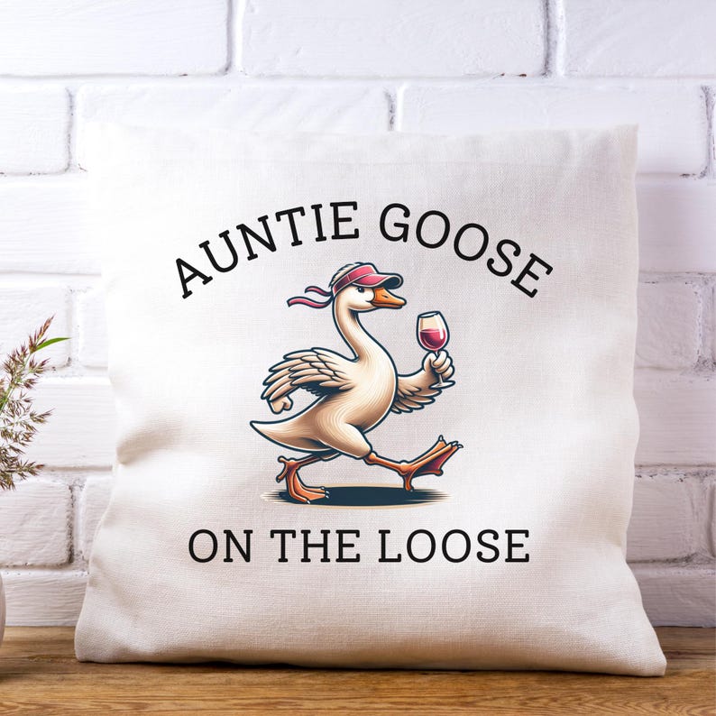 Auntie Goose on the Loose Design-funny Auntie Png-auntie Sublimation ...