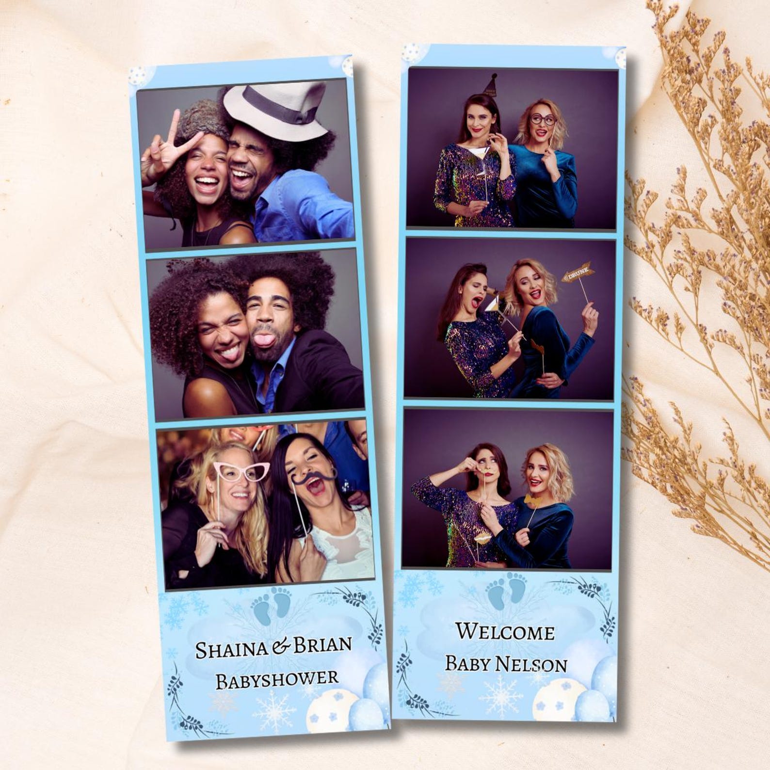 Baby Shower Photo Booth Template Baby Boy Template Baby Template Custom ...