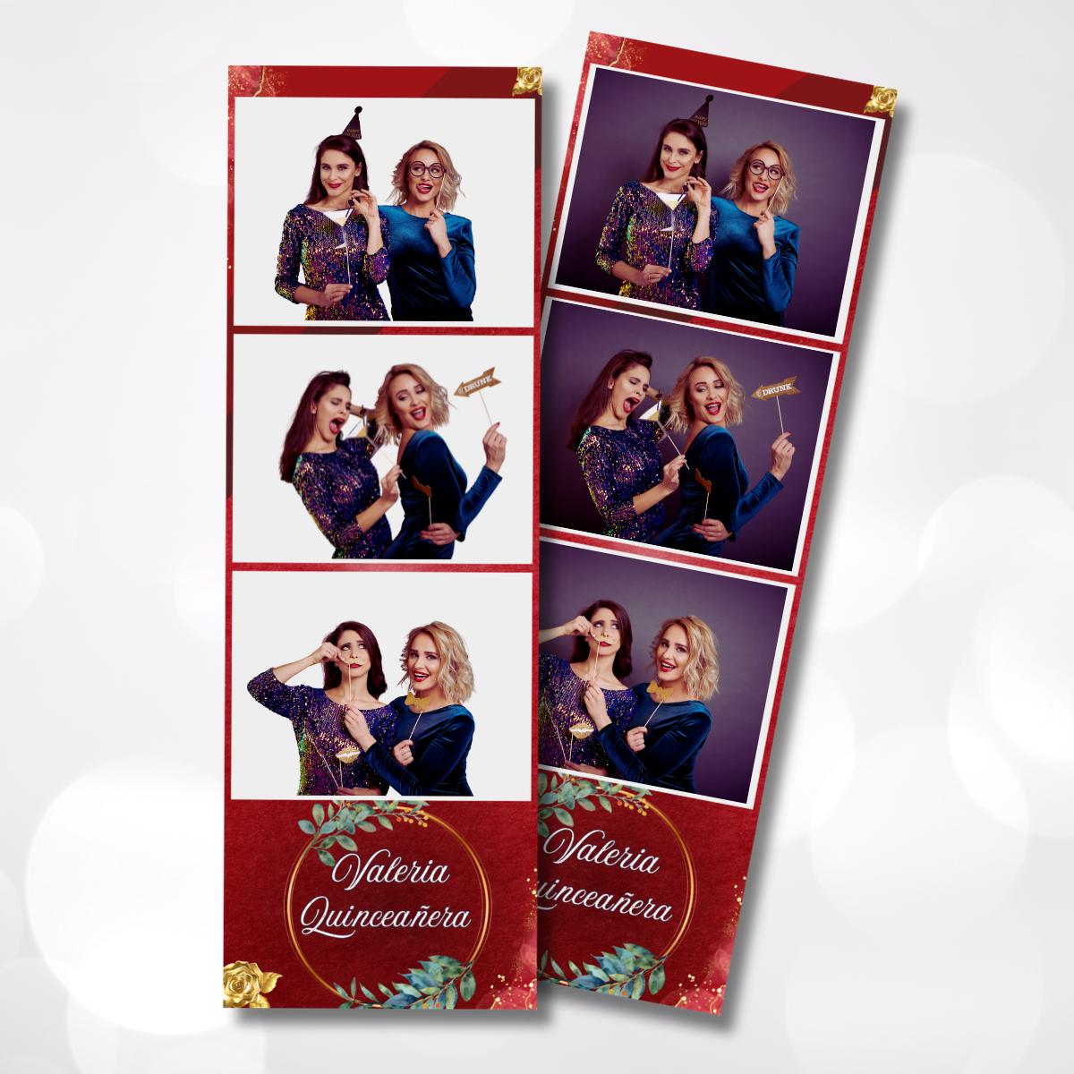 Wedding Photo Booth Template Wedding Template Red Template Photobooth ...