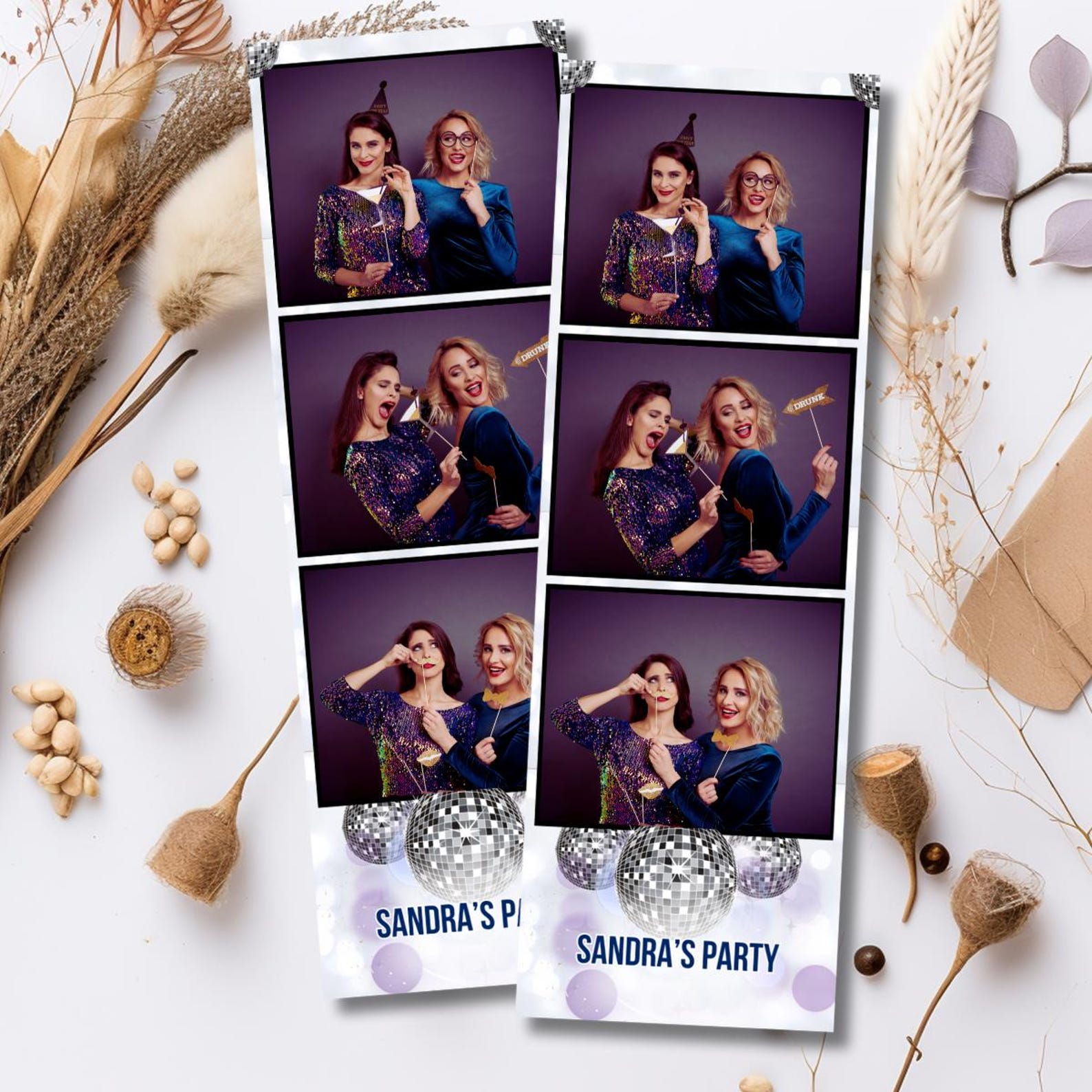 Disco Template Photo Booth Wedding Template Disco Photo Booth Template ...