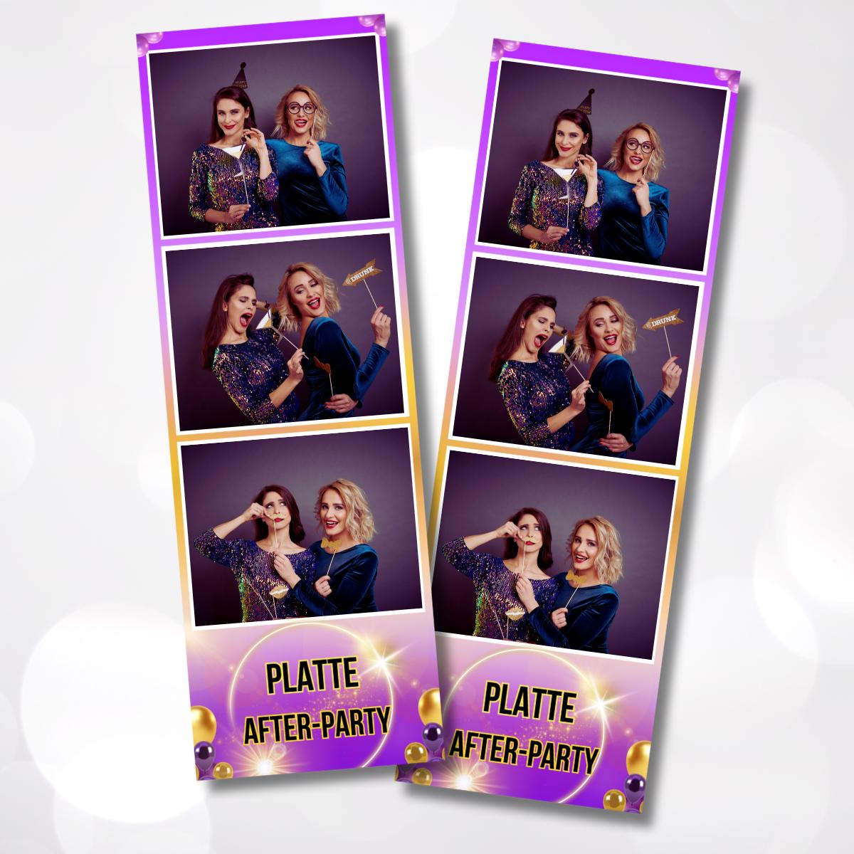 Birthday Photo Booth Template Photobooth Wedding Template Purple ...