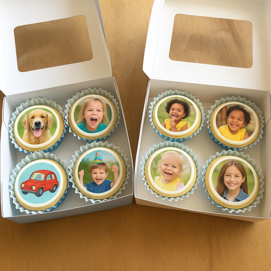 Precut Custom Edible Toppers Party Decor Cookie Frosting Photo Top ...