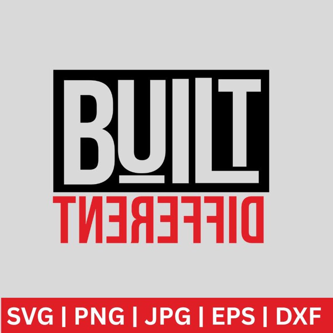 Built Different SVG Cut Files (cricut & Silhouette) Instant Download - Etsy