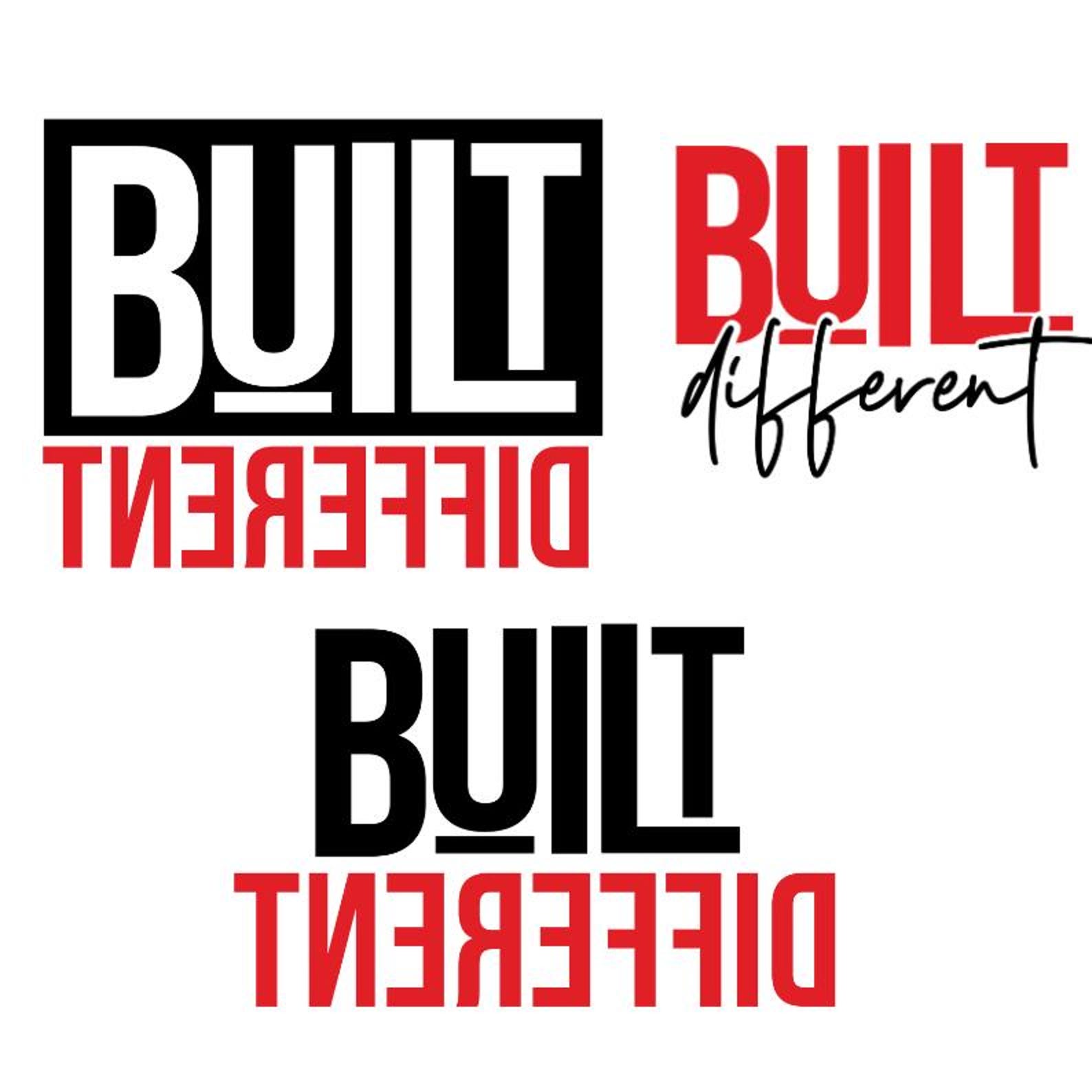 Built Different SVG Cut Files (cricut & Silhouette) Instant Download - Etsy