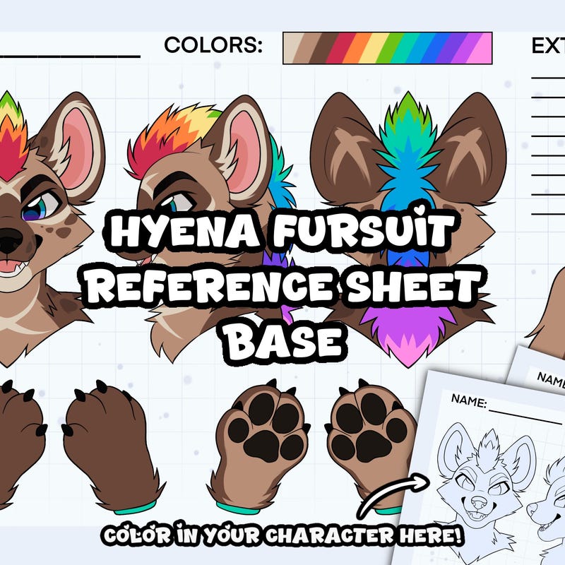 Hyena Furry - Etsy