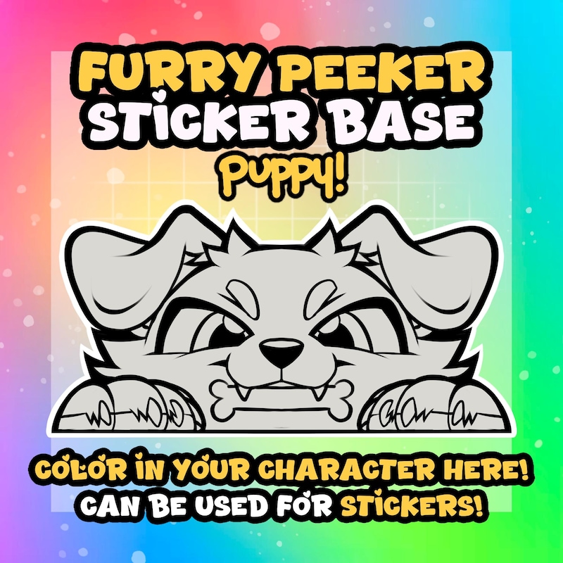 Furry Stickers - Etsy