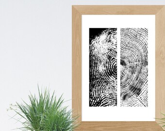 Fingerprint Tree Ring - Etsy