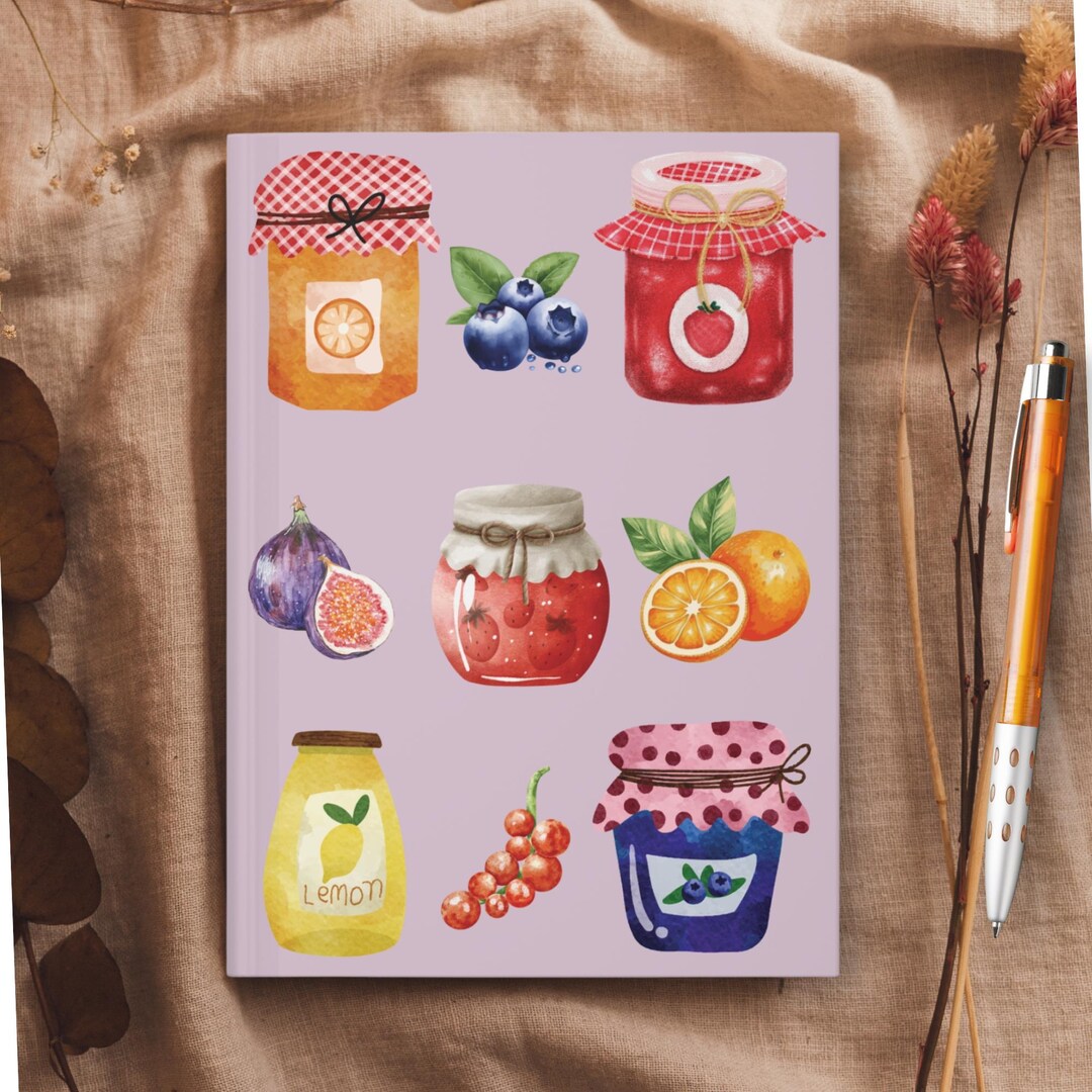 Jam Jars Notebook, Fruit Preserve Recipe Notebook, Homestead Planner ...