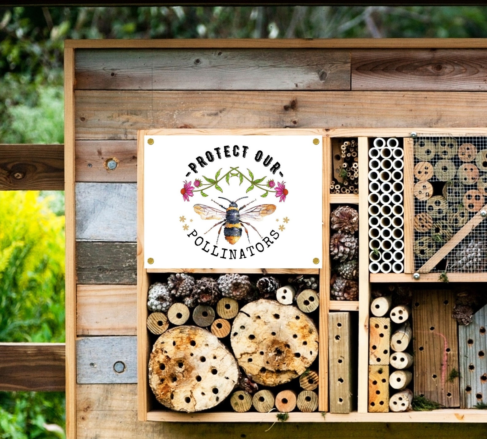 PRINTABLE Protect Our Bee Pollinators Save the Bees PDF Sign - Etsy