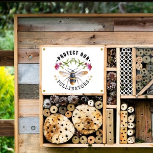 PRINTABLE Protect Our Bee Pollinators, Save the Bees PDF Sign, Bee ...