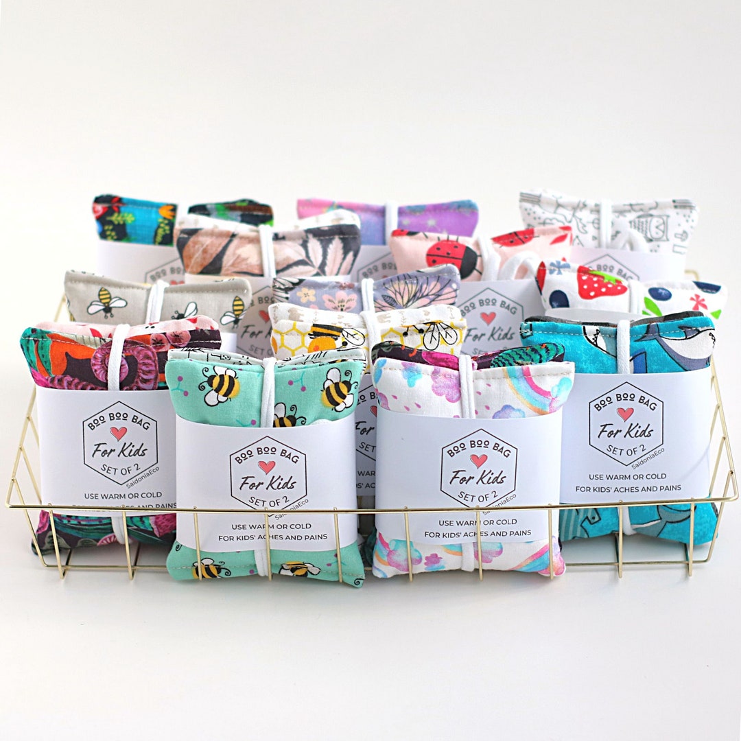 Rice Flaxseed Boo Boo Bags, Hot Cold Packs for Kids ⋆ Set of 2 - Etsy