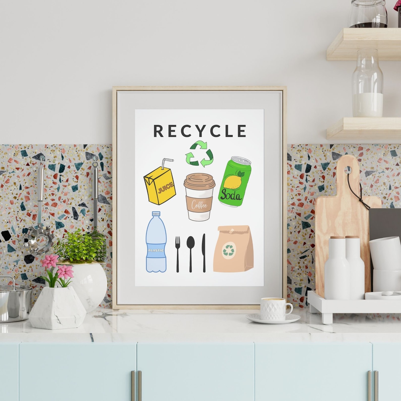 PRINTABLE Compost Label Recycle Download File Print Sign - Etsy
