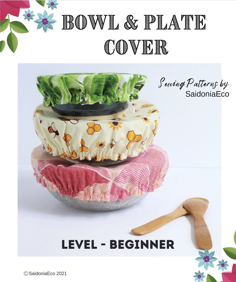 Bowl Cover Sewing PATTERN How to Sew Plate Cover DIY Zero - Etsy UK