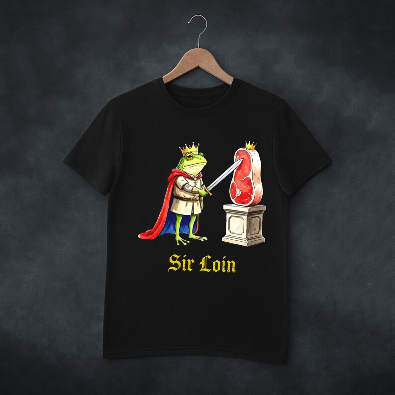 Sir Loin Funny Knight Meme Shirt for Men Women, Sir Racha Edgy Dark ...