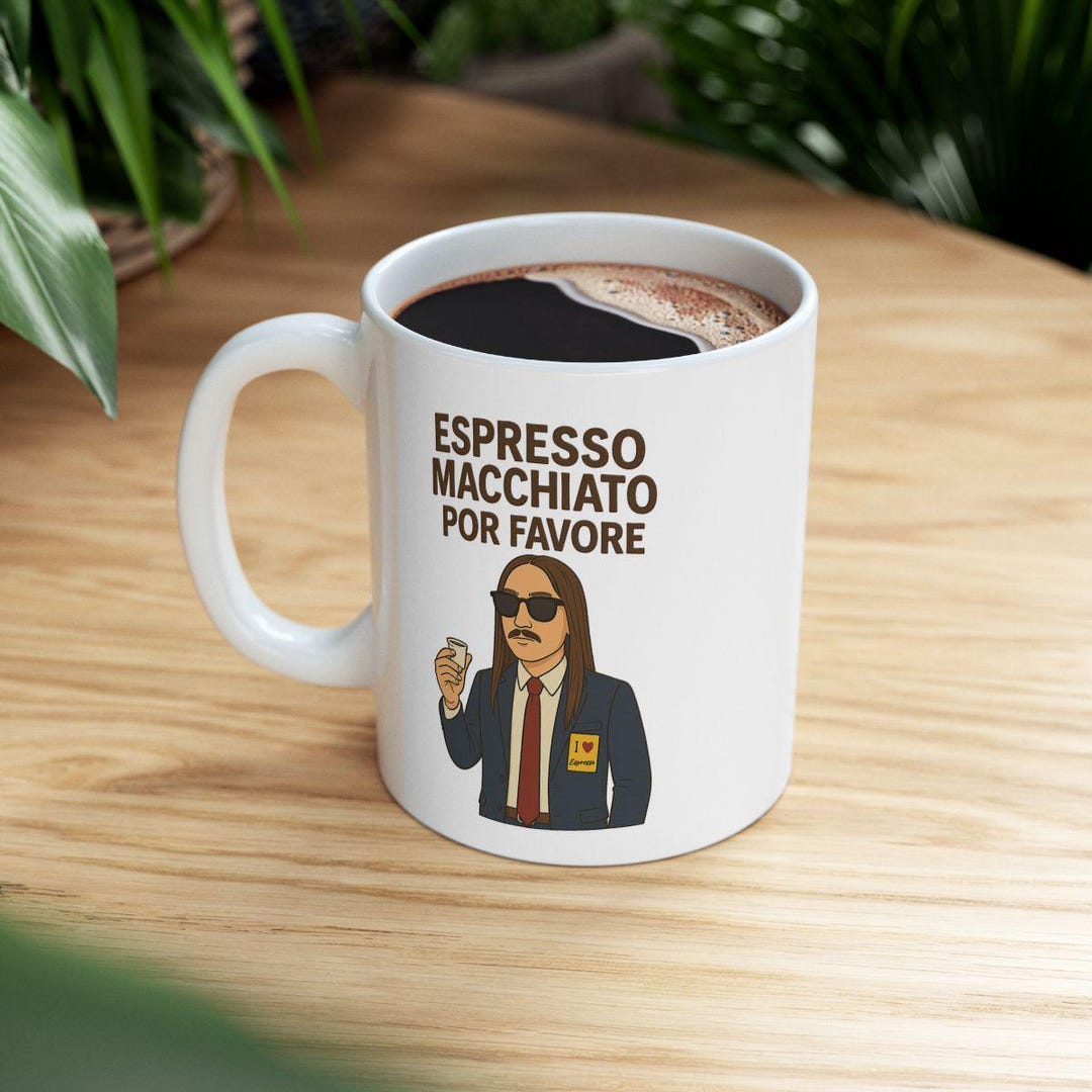 Espresso Macchiato Mug, Italian Meme Coffee Cup, Por Favore Funny Mug ...