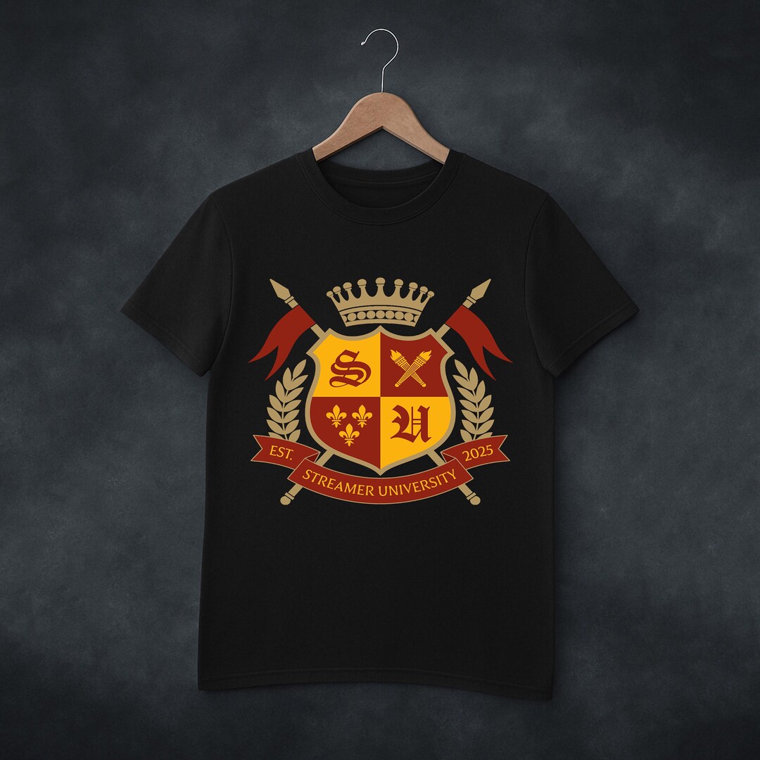 Streamer University Hoodie 2025, Digital Campus Crest Sweatshirt, Viral ...