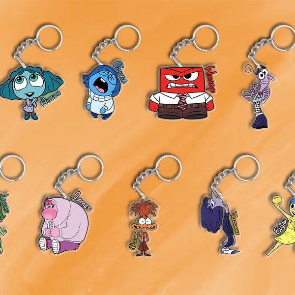 Inside Out 2 Acrylic Keychain - Etsy