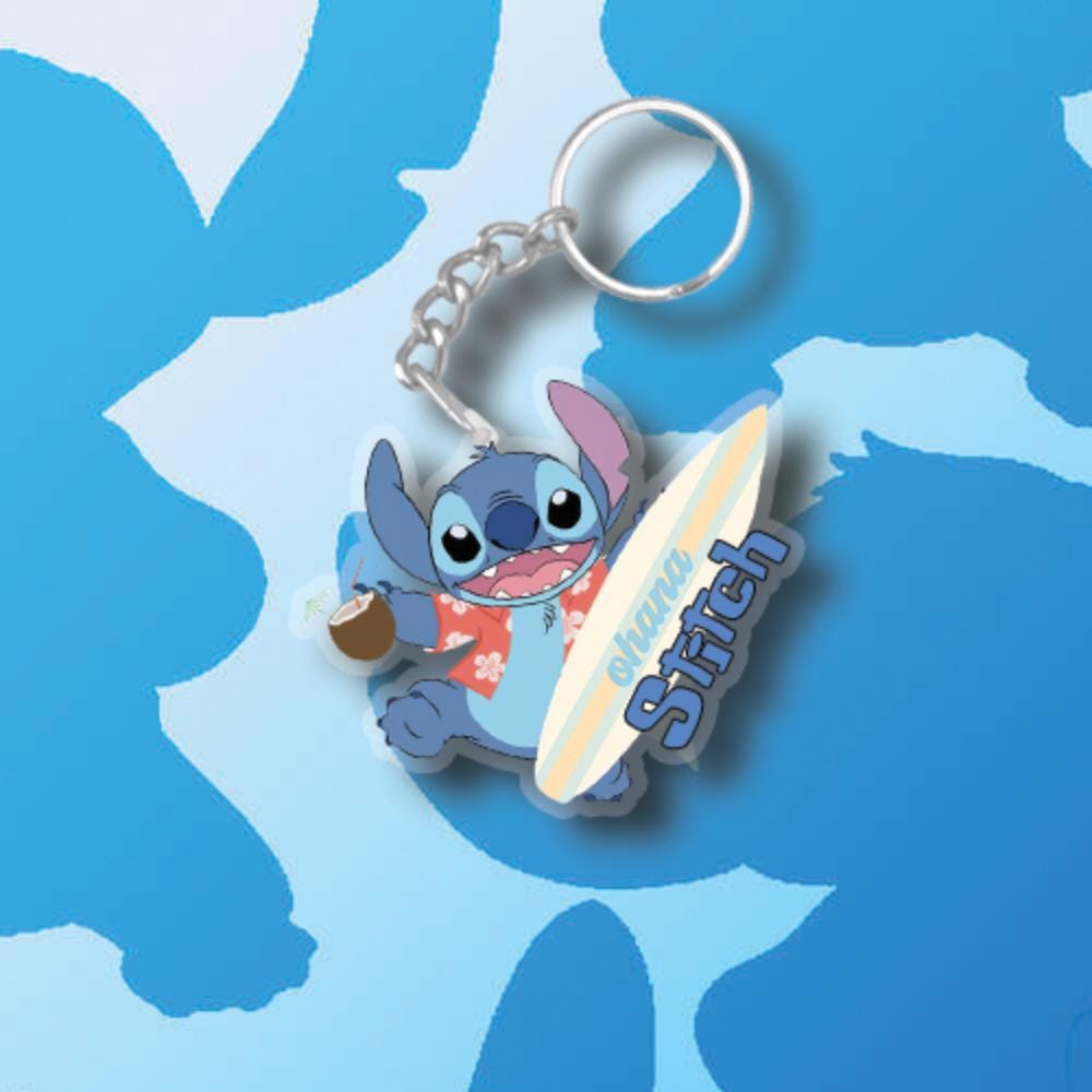 Personalised Stitch, Lilo and Stitch Disney Keychain Custom Name Disney ...