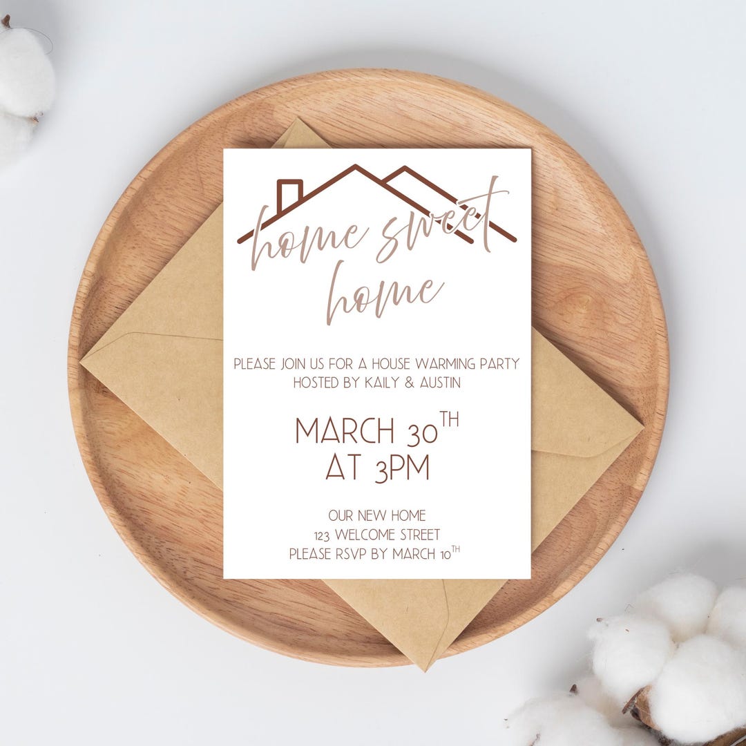 House Warming Invite, House Warming Party Invite, House Warming Invite ...