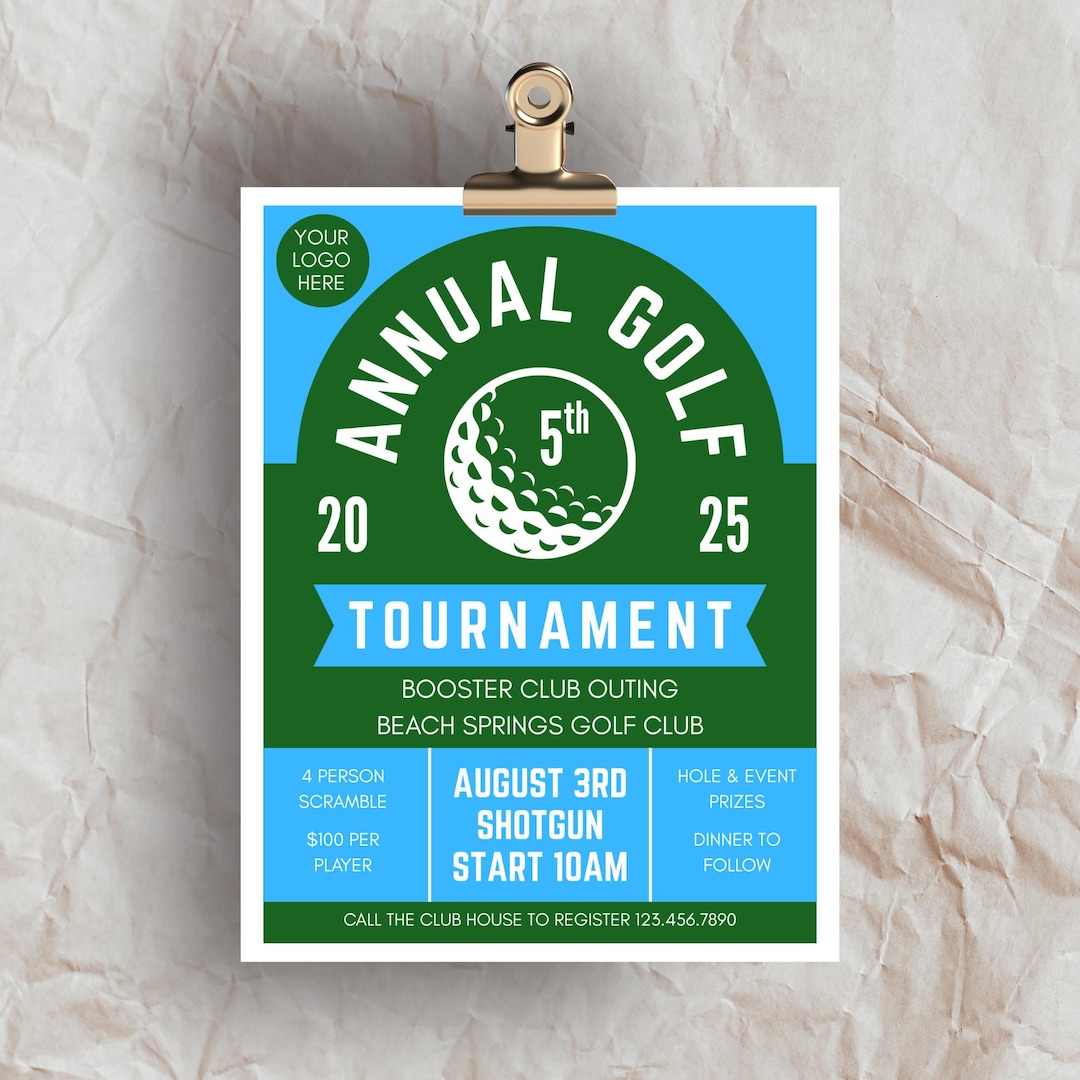 Golf Outing Flyer, Memorial Golf Outing Flyer, Golf Outing Invite, Golf ...