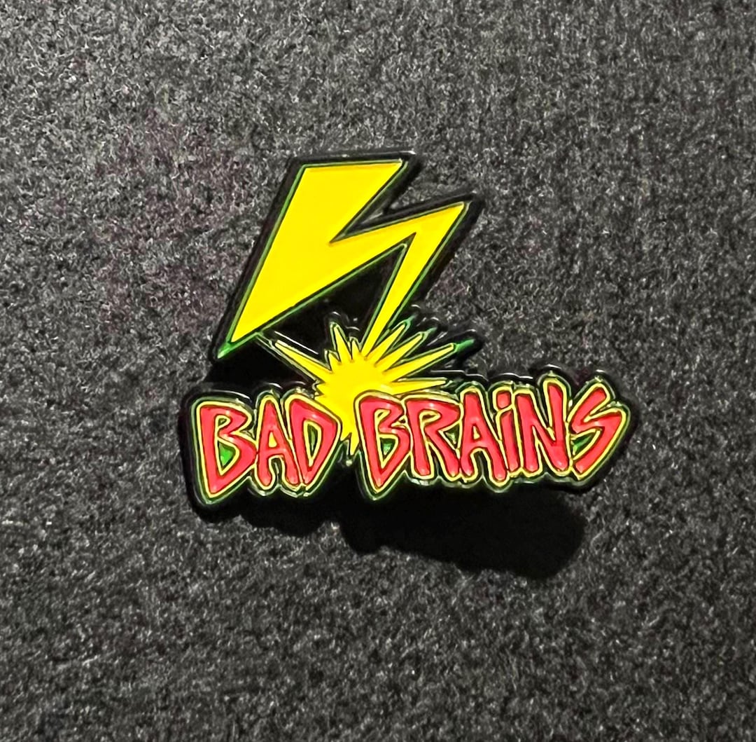 Bad Brains Pin - Punk Rock - Reggae - Lightning Bolt - I Against I ...