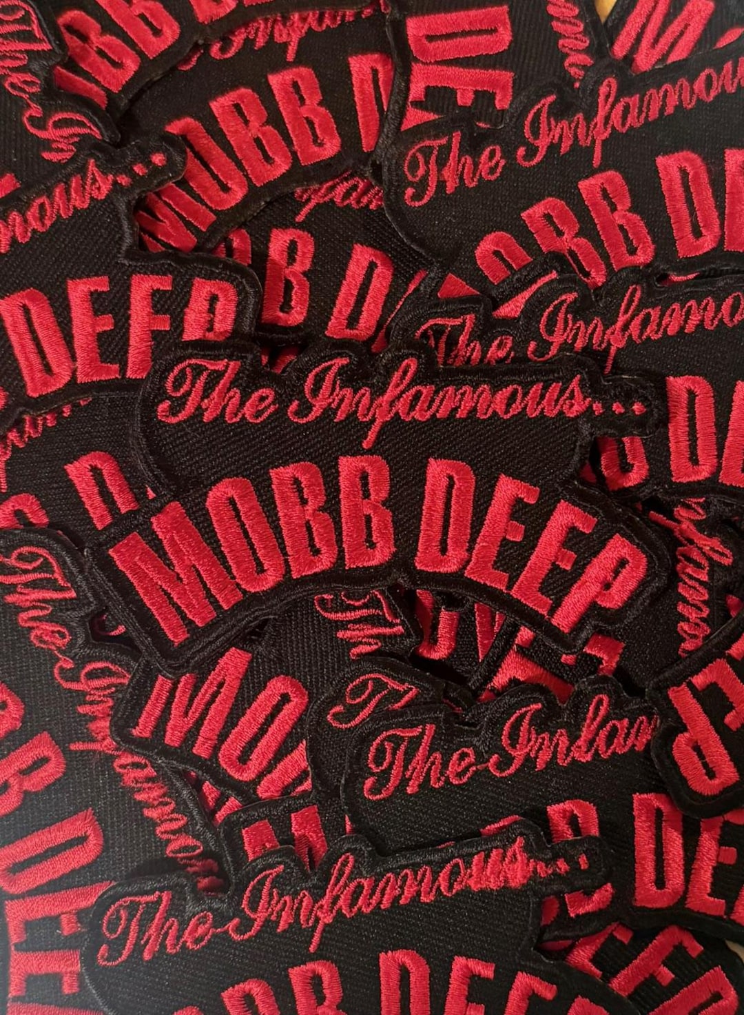 Mobb Hip Hop Patch - Black and Red - Embroidered - the Infamous ...