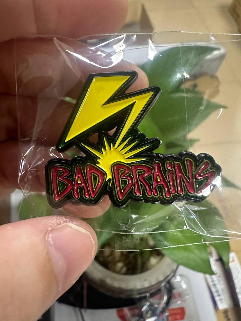 Bad Brains Pin - Punk Rock - Reggae - Lightning Bolt - I Against I ...