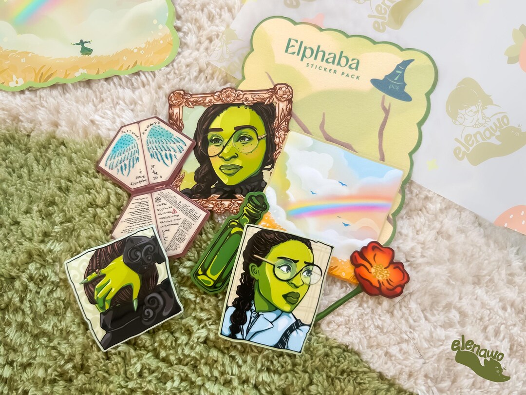 Elphaba Sticker Pack | Wicked Musical Stickers | Water Resistant ...