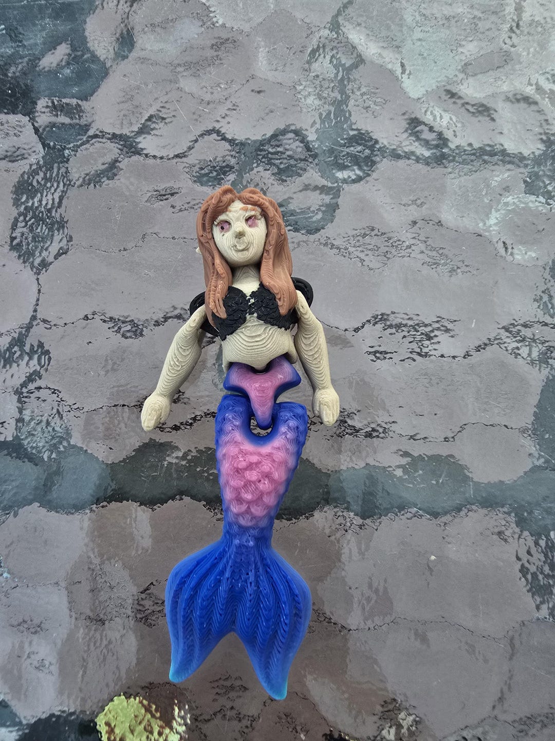 3d Printed Mermaid: Flexi Mermaid Desk Figurine - Etsy