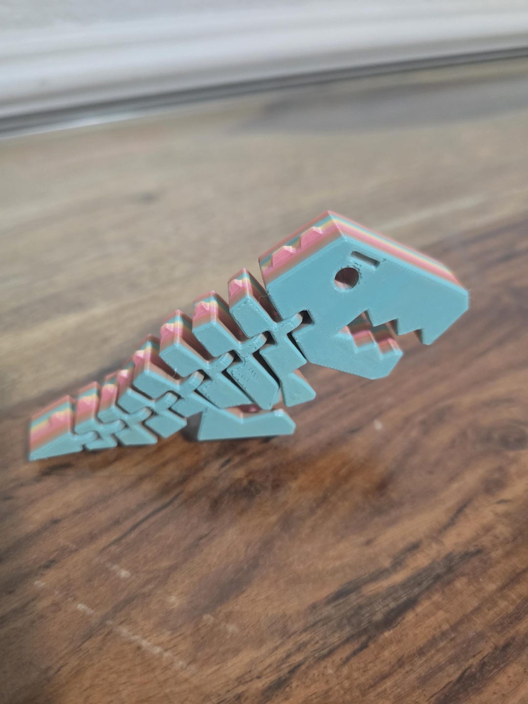 3D Printed T-rex, Flexi T-rex, Articulated T-rex, Rainbow T-rex, T-rex ...