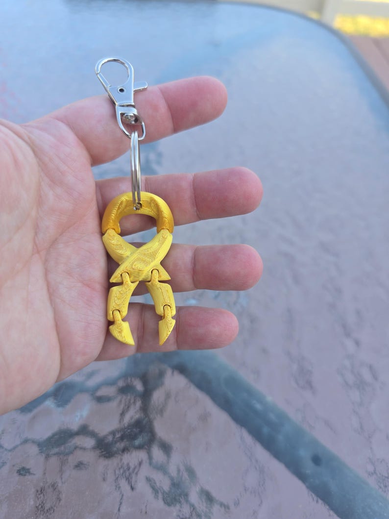 Awareness Keychain, 3d Printed Awareness Ribbon - Etsy