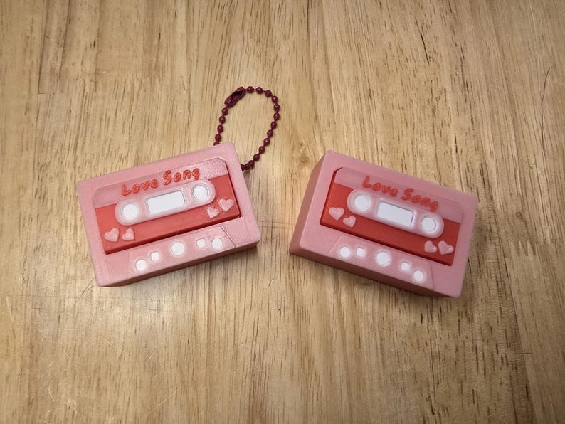 3d Printed Love Song Tape Clicker - Etsy