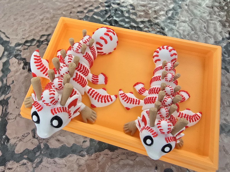 3D Printed Baseball Dragon, Sports Dragon - Etsy