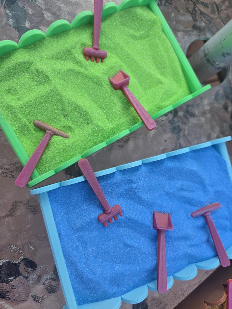 3d Printed Zen Garden Base, Pretend Play Base - Etsy