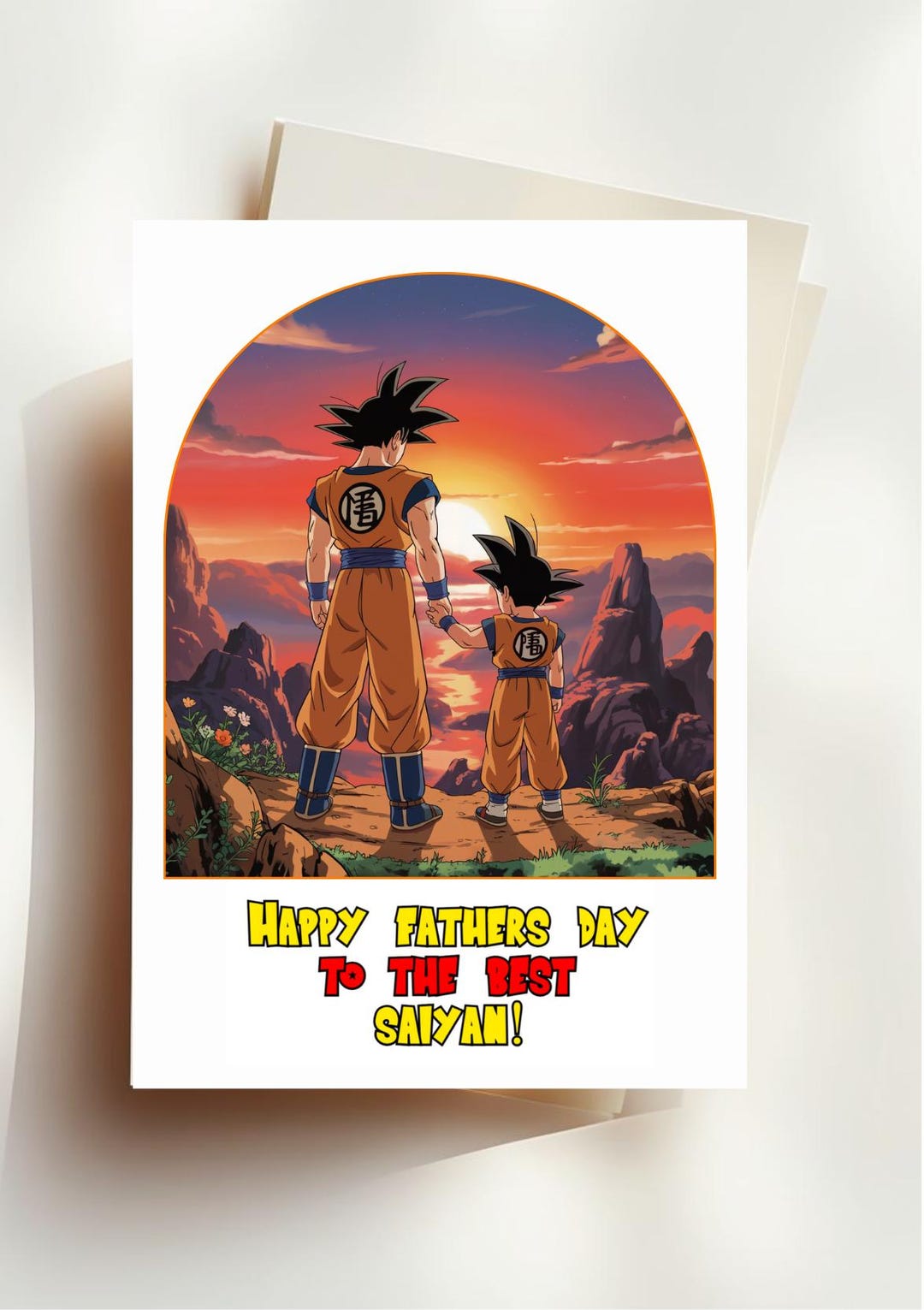 Personalised - Goku & Gohan Father’s Day or Birthday Card | Dragon Ball ...