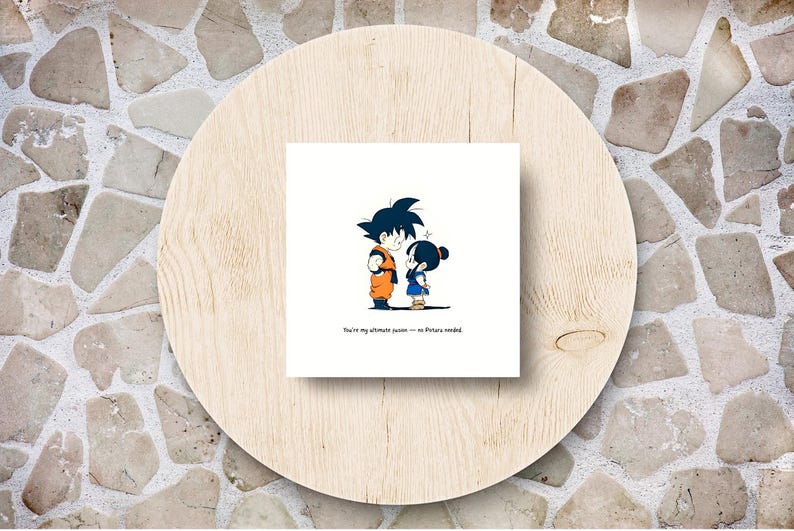 Personalised Dragon Ball Love Card Goku & Chi-chi Anniversary Gift ...