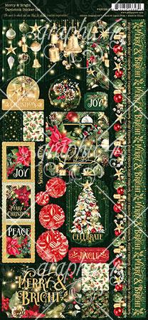 Graphic 45 Merry and Bright Sticker Sheets - Etsy