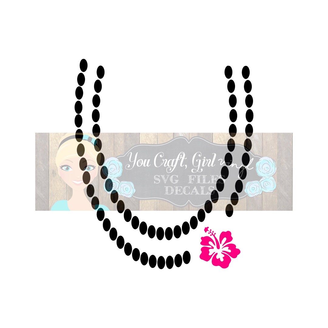Hibiscus Necklace Design Svg Dxf Png Pdf Commercial Use SVG Baby ...